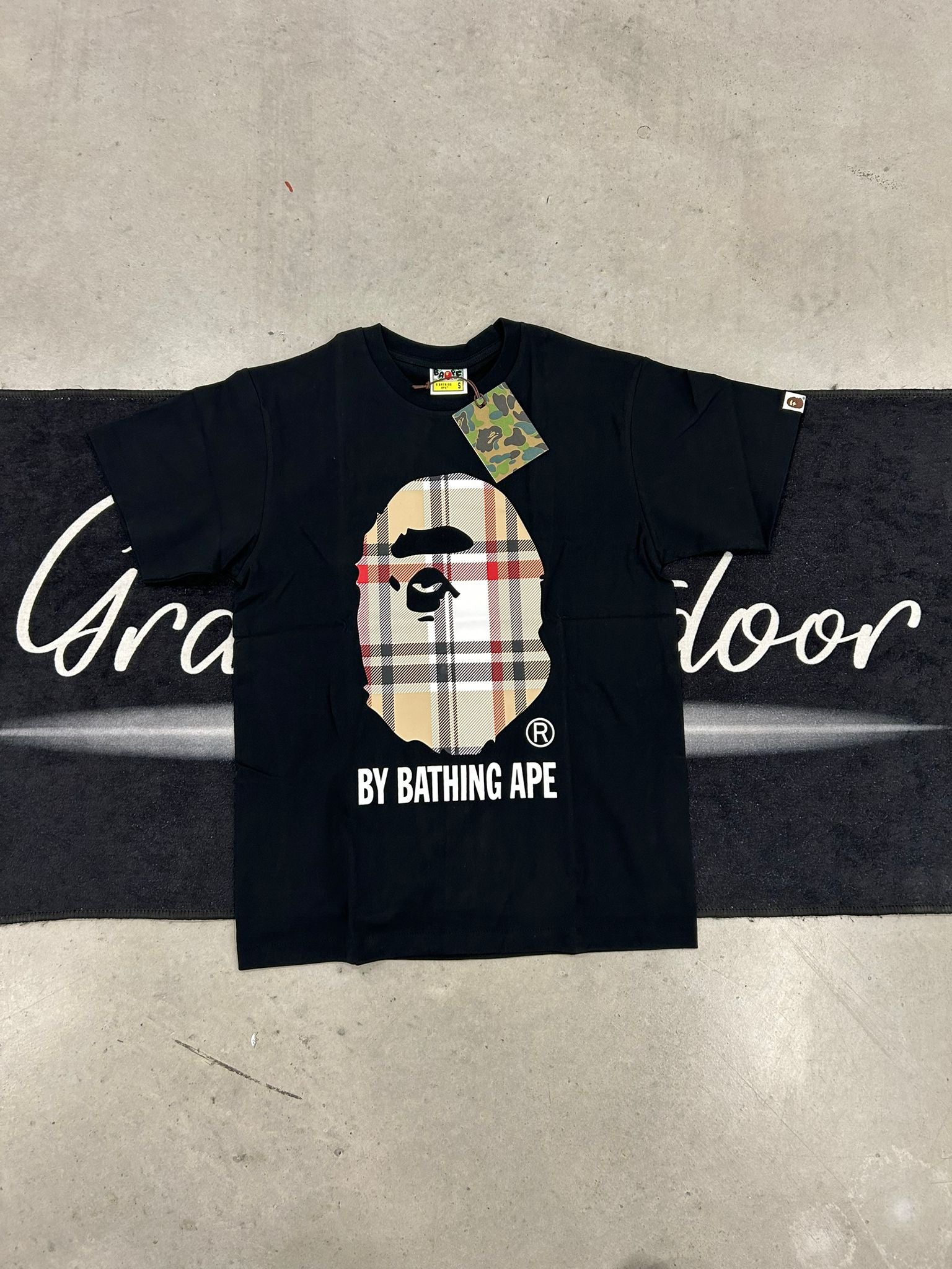 Bape "Burberry Print By Bathing Ape Black" shirt – GRAILS NEXT DOOR