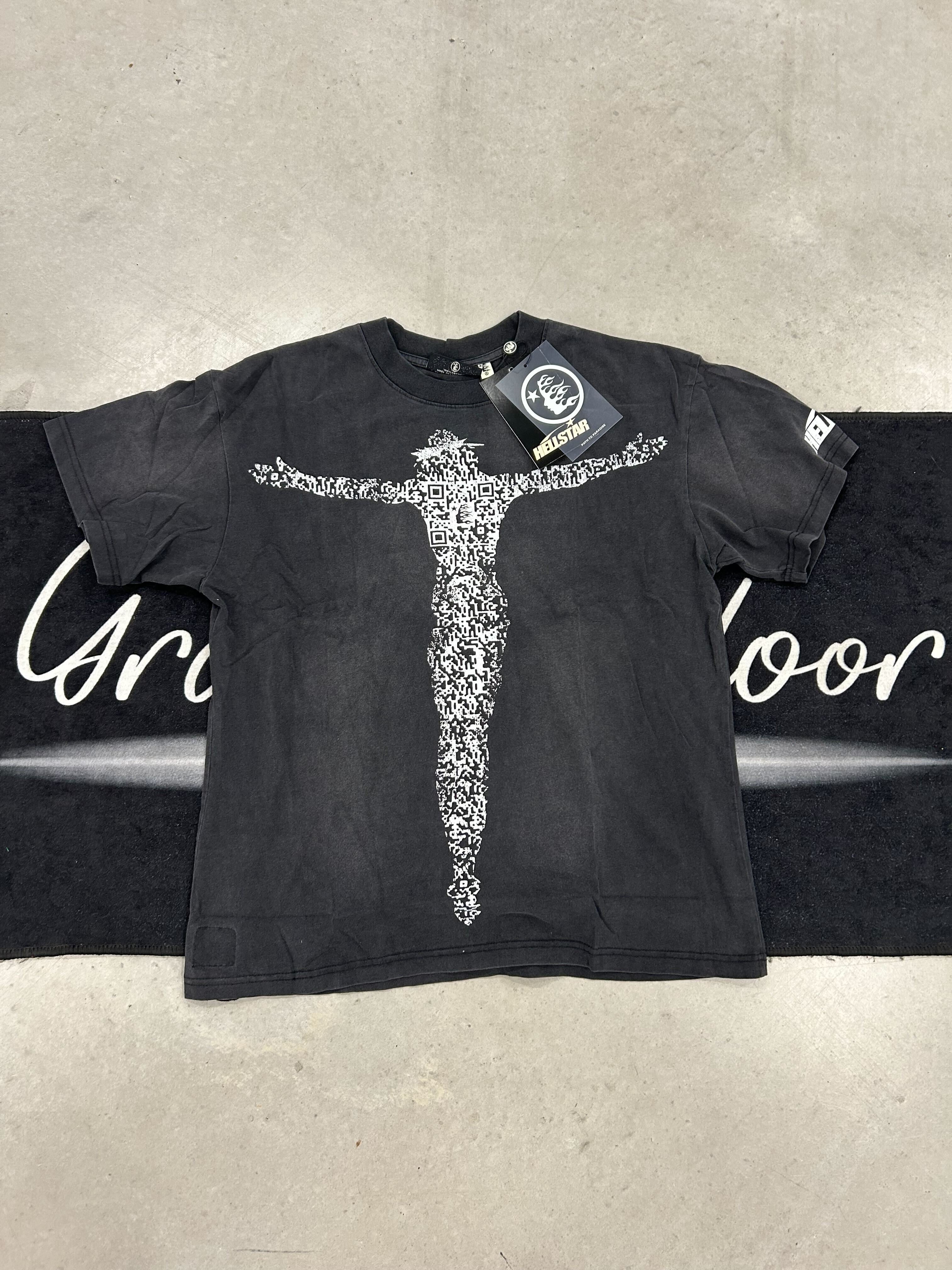 Hellstar "Jesus Crucified Print Black" shirt – GRAILS NEXT DOOR