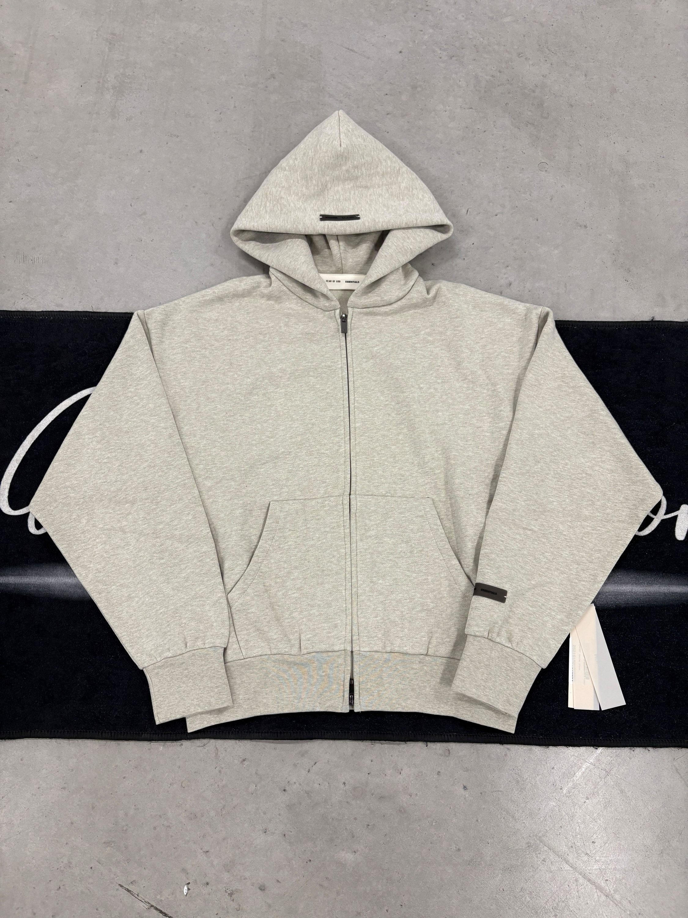 Essentials “Heatherstone” Zip up Hoodie – GRAILS NEXT DOOR