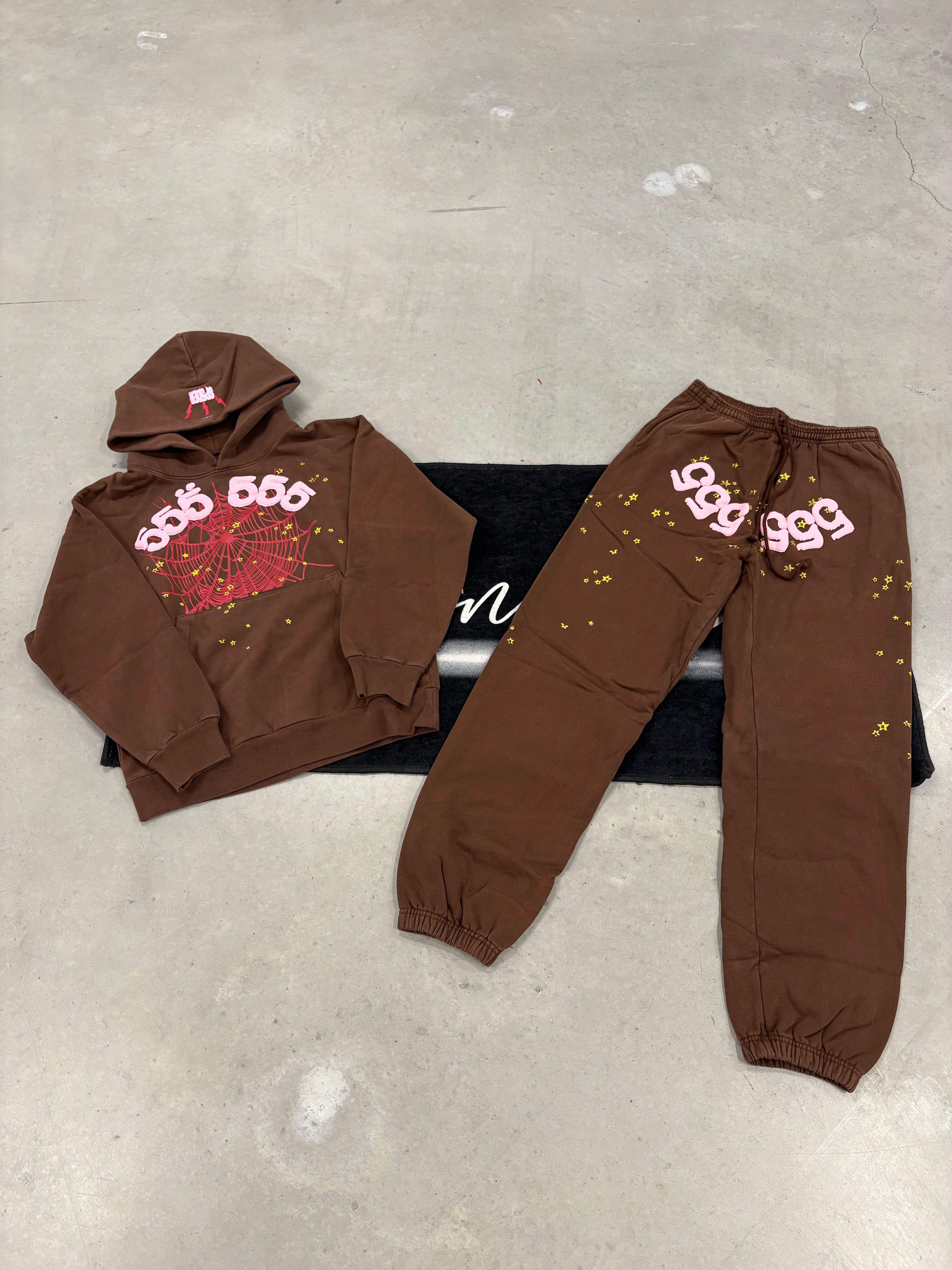 Sp5der “brown 555” Tracksuit (new) – GRAILS NEXT DOOR