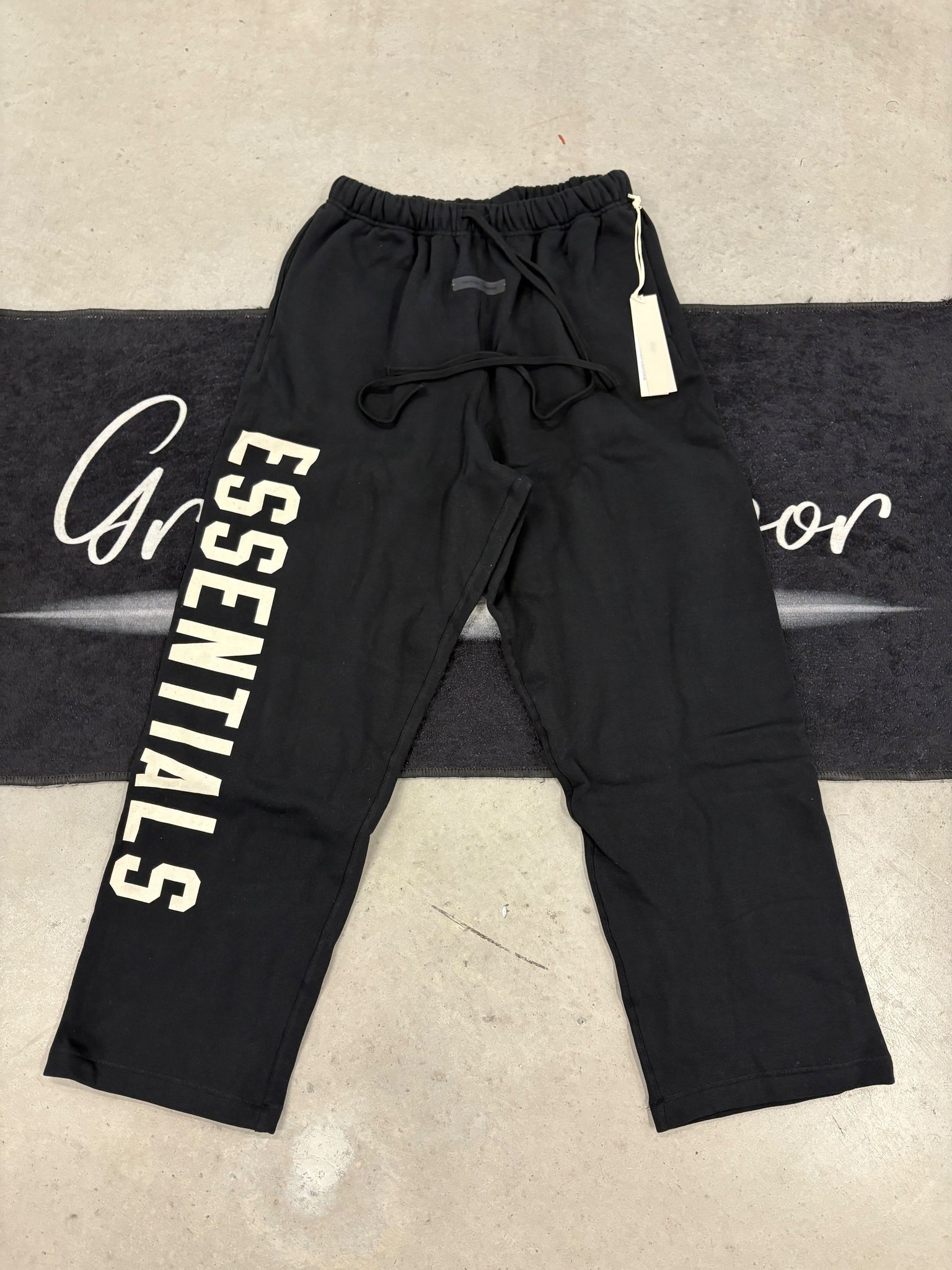 Essentials “jet black 2025” open cut Pants – GRAILS NEXT DOOR