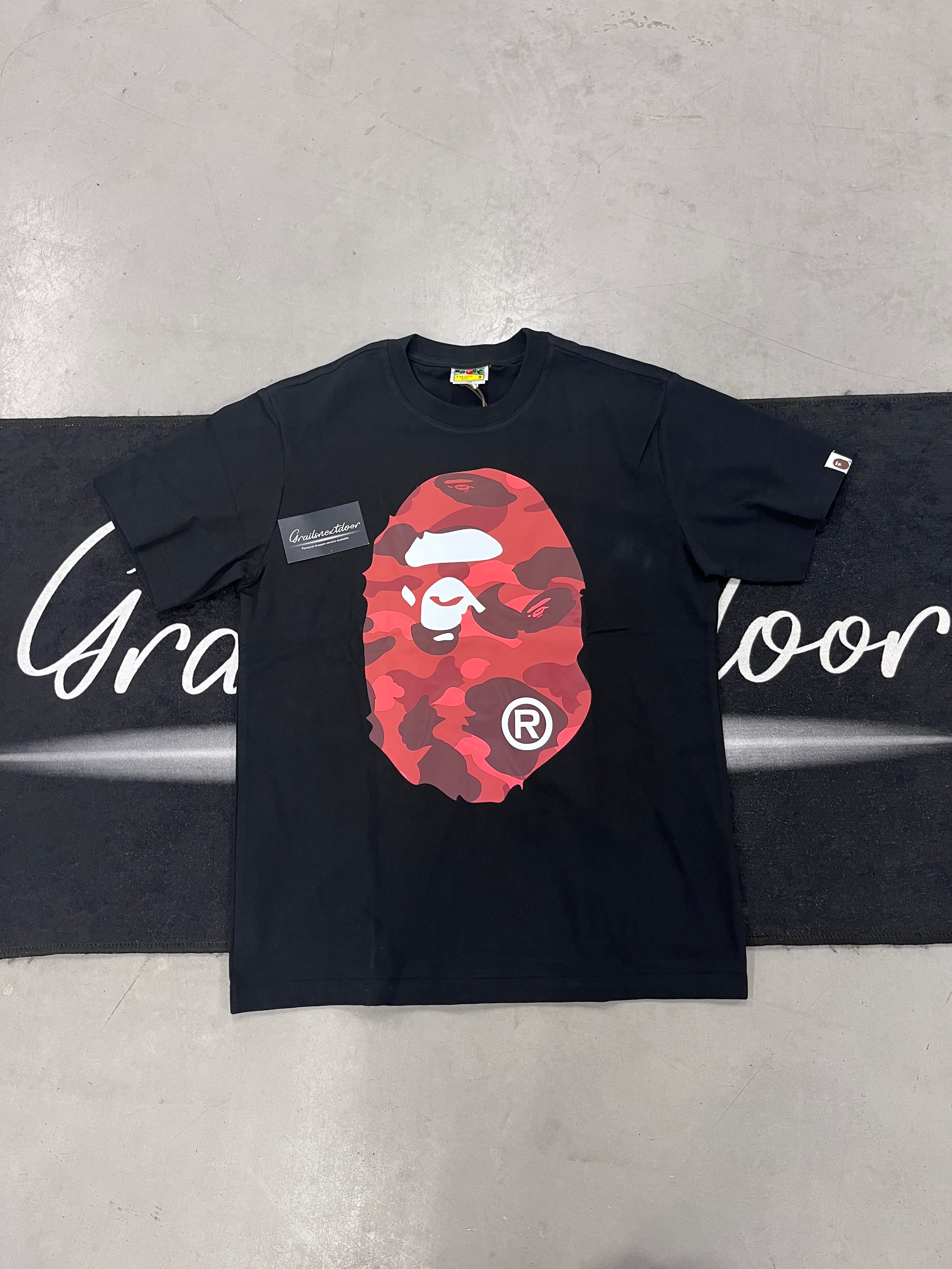 Bape "red print black" shirt – GRAILS NEXT DOOR